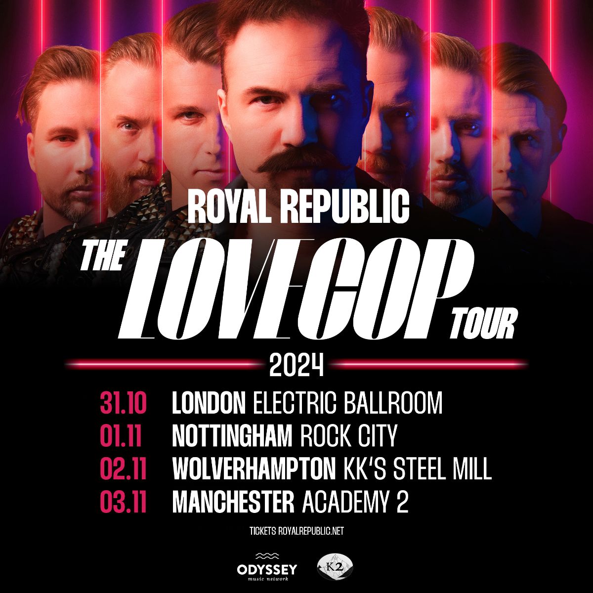 Royal Republic announce headline tour dates