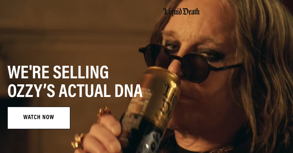 Ozzy Osbourne’s DNA Sold in Liquid Death Cans – Rock’s Wildest Promo ...
