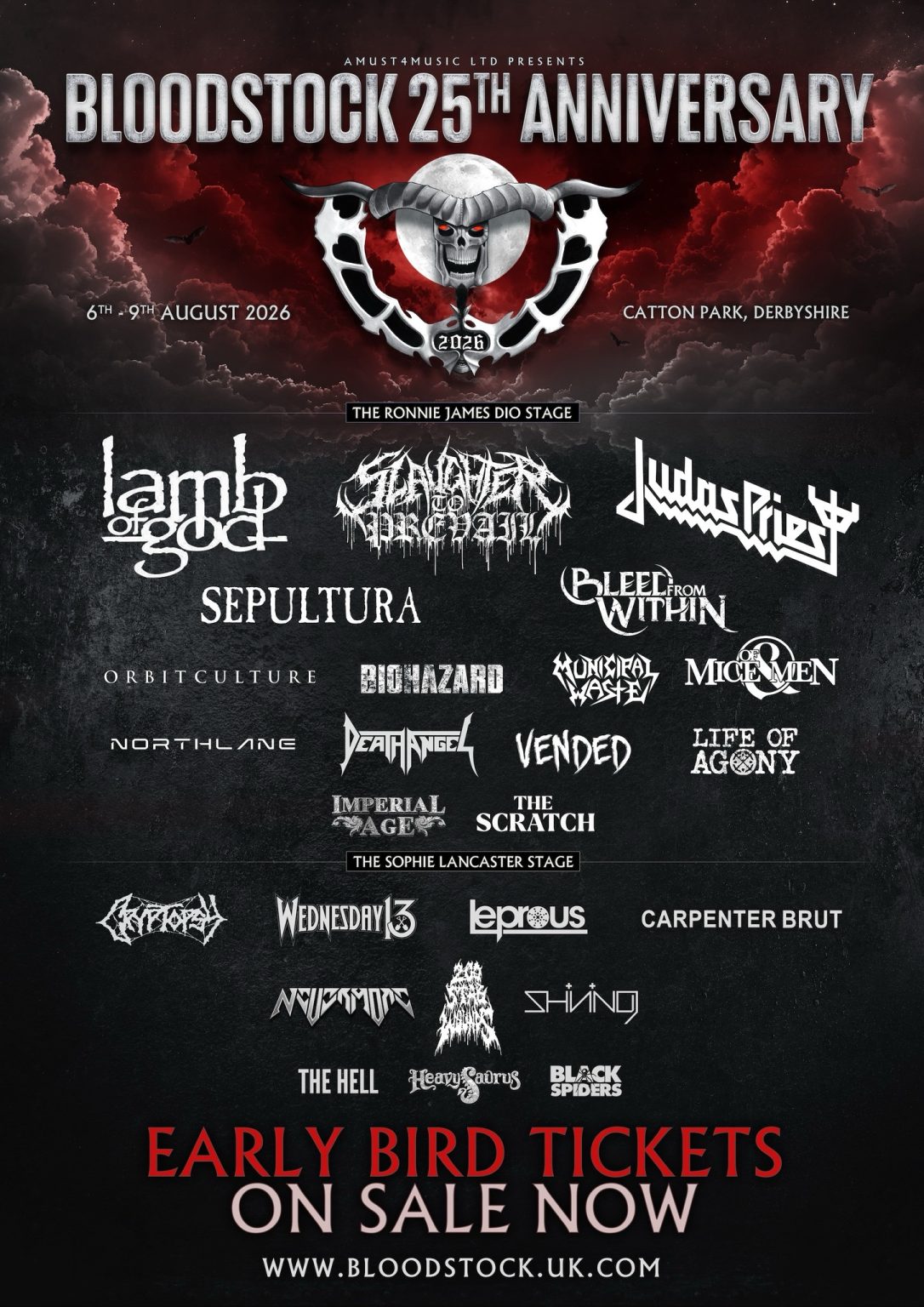 Bloodstock 2026 Lineup Unleashes Metal Royalty for 25th Jubilee