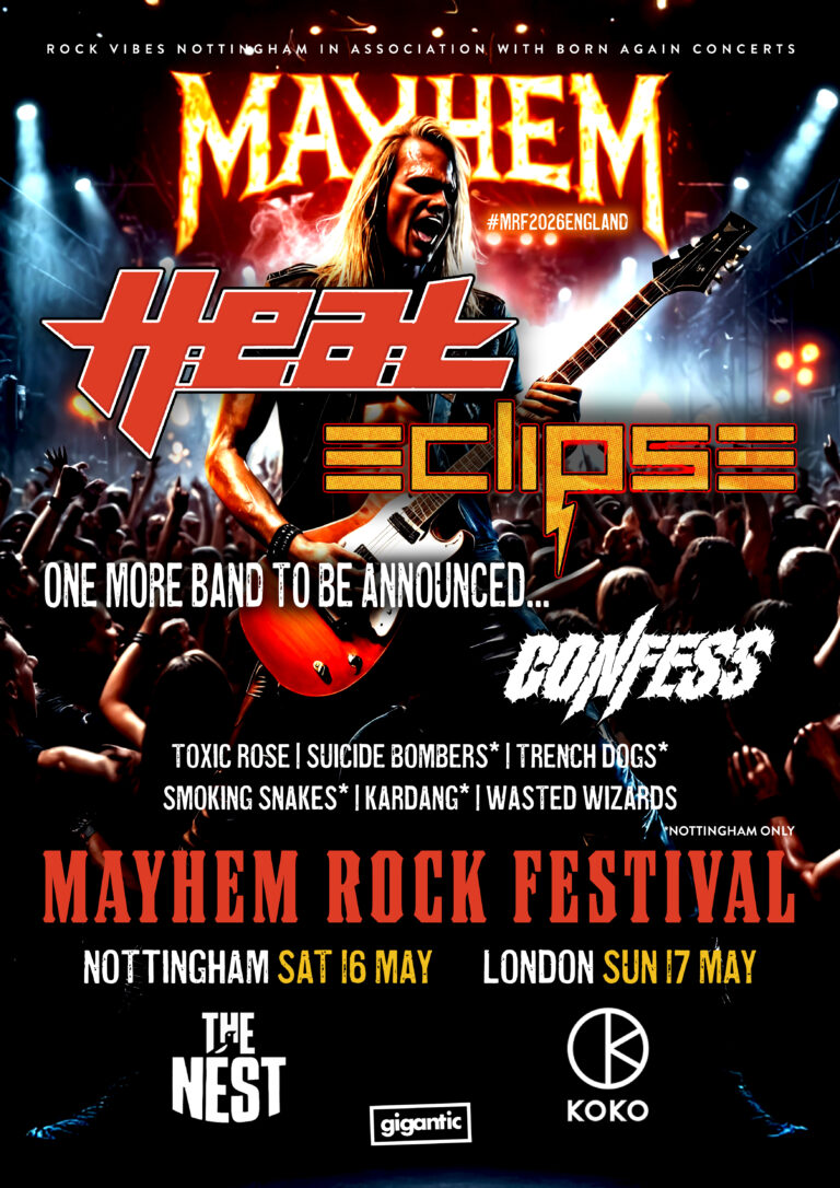 Mayhem Rock Festival 2026 Line up